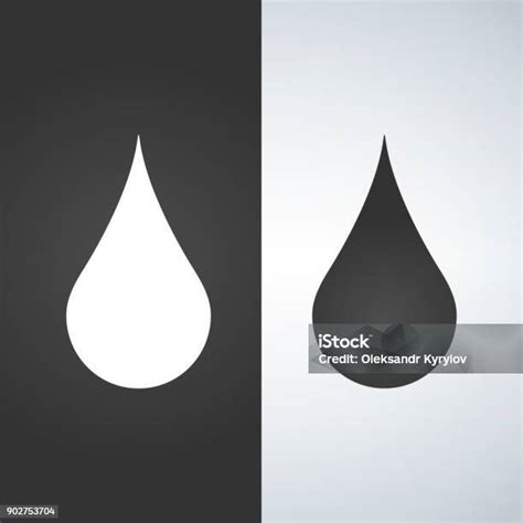 水滴向量圖示黑白向量圖形及更多乾淨圖片 乾淨 圖示 大自然 Istock
