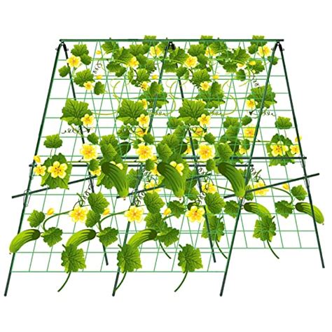 48 X 48inch Foldable Cucumber Trellis Set A Frame Cucumber Trellis For