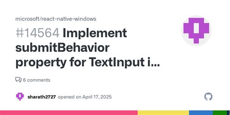 implement submitbehavior property for textinput in fabric · issue