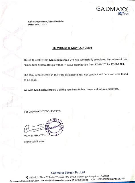 Embeddedsystems Internship Engineering Careergrowth Learningjourney Sindhu Shree Dv