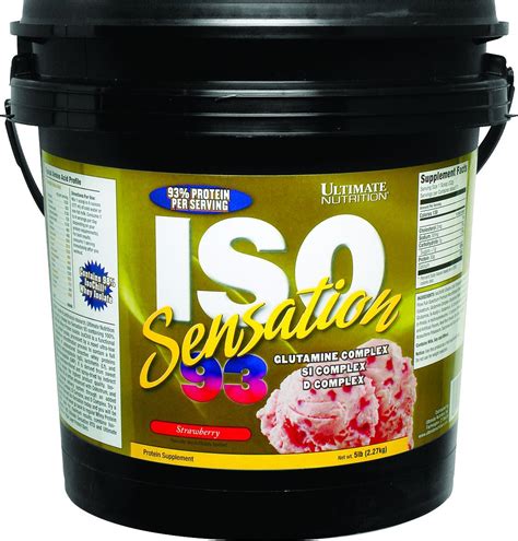 ULTIMATE NUTRITION ISO SENSATION STRAWBERRY, 5LB Tub 099071002891 | eBay