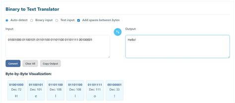 Binary To Text Free Binary To English Translator