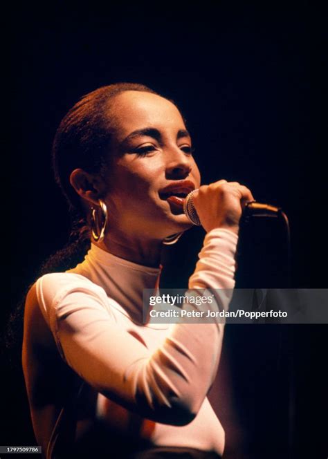Nigerian Born British Singer Sade Adu Performing On Stage At The Alte