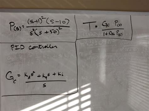 solved step one find transfer function t with given gc and