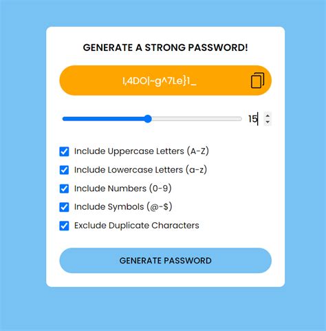 How To Create Random Strong Password Generator Using HTML CSS JavaScript DEV Community