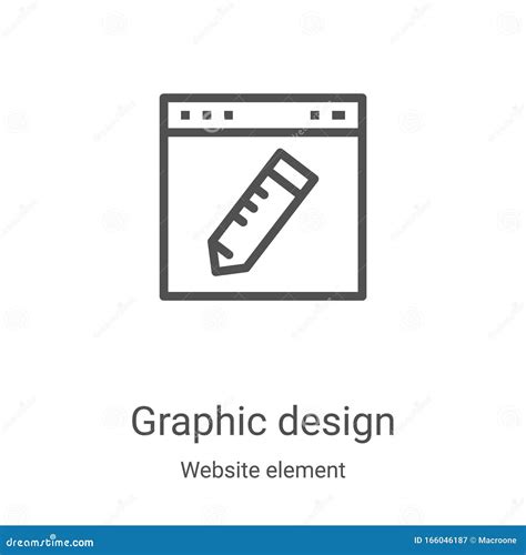 Graphic Design Icon Vector From Website Element Collection Thin Line
