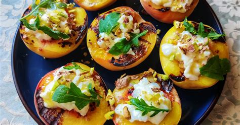 Десерт из персиков на гриле с бурратой рецепт с фото пошаговый от Ирина Волигова Овкусе ру