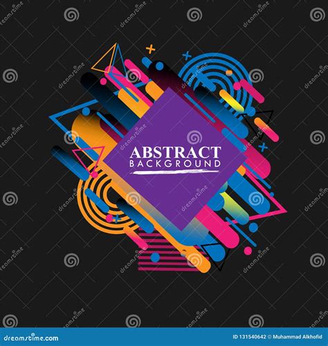 Abstract Geometric Background Colorful Imagemodern Style Abstraction With Composition Made Of