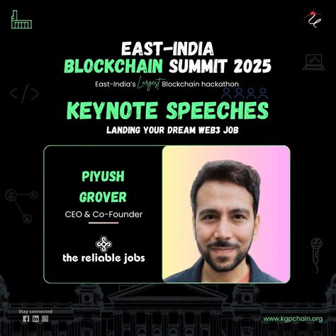 We Are Excited To Announce That Piyush Grover Ceo And Co Founder Of The