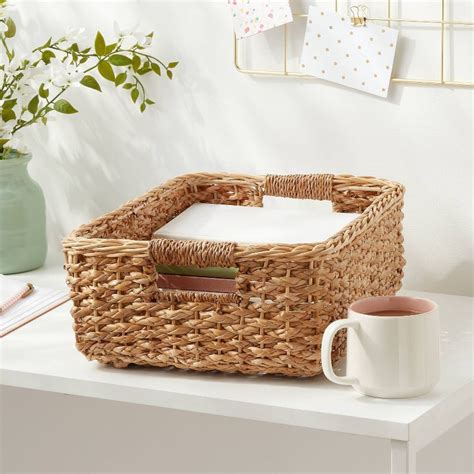 Braided Seagrass Folio Bin Brightroom Ct Shipt