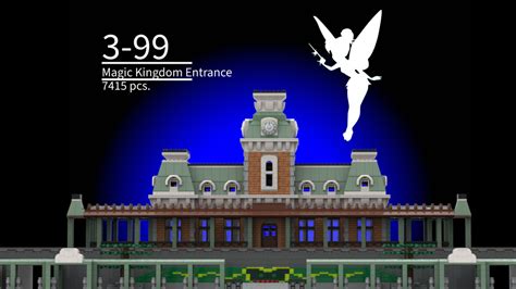 Lego Moc Magic Kingdom Entrance By Andretect Rebrickable Build With