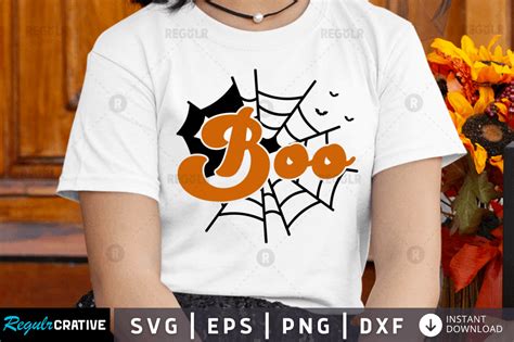 FREE Boo Svg Design Graphic By Regulrcrative Creative Fabrica