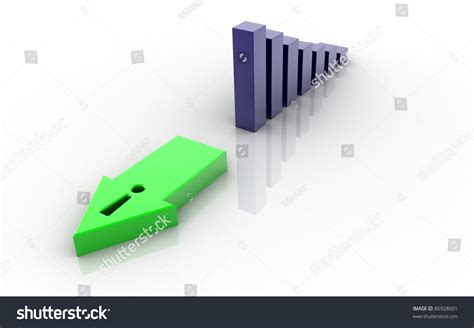 3d Rendered Business Graph Arrow Stock Illustration 86928001 Shutterstock