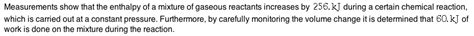 Solved Measurements Show That The Enthalpy Of A Mixture Of