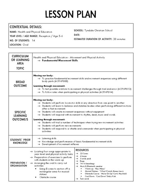 Fundamental Movement Skills Pdf Learning Physical Education