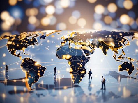 Premium Ai Image Navigating Global Business Illustrated Background