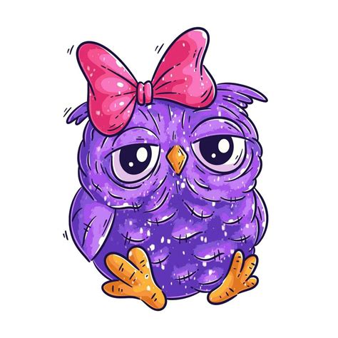 Cute Owl Sitting Cartoon Vector 26402205 Vector Art At Vecteezy