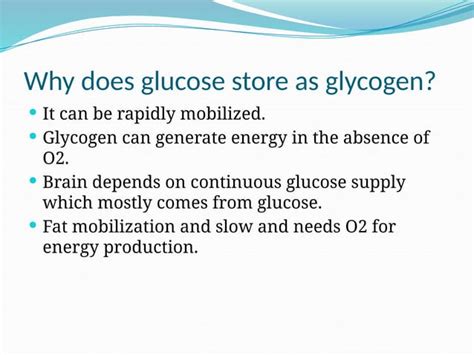 Glycogenesis Is The Process Of Formation Of Glycogen Pptx
