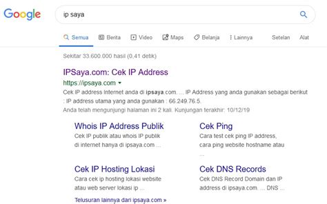 Beberapa Cara Mengetahui IP Address Komputer
