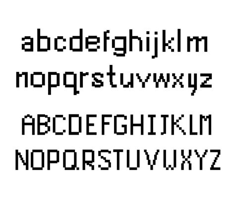 Pixel Retro Alphabet 8 Bit Letters Set 21391363 Vector Art At Vecteezy