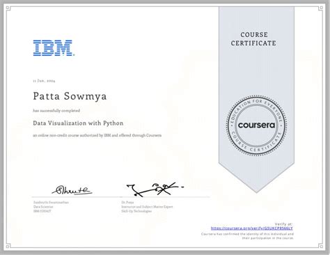 successfully earned ibm s data visualization with python