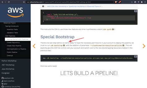 Typo We We Re In Two Workshops Issue 251 Aws Samples Aws Cdk