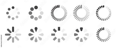 Circle Loader Collection Round Progress Bar For Web And Application Ui