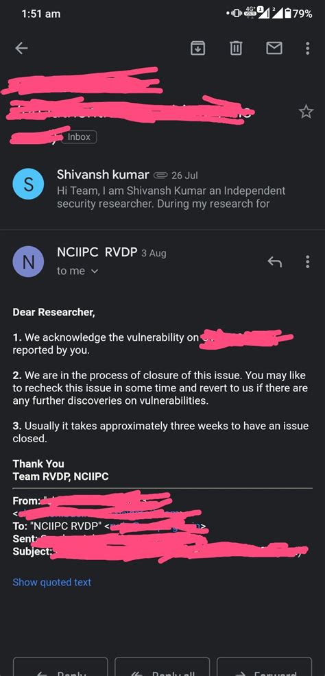 Shivansh Kumar On Linkedin Nciipc Responsibledisclosure Cybersecurity Informationsecurity