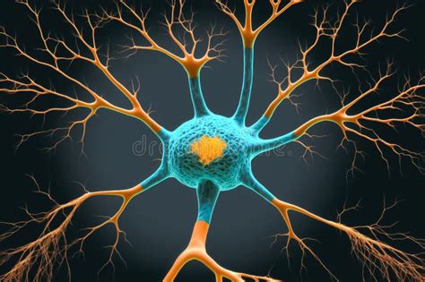 Neuron Network Brain Cells Human Nervous System And Brain Activity