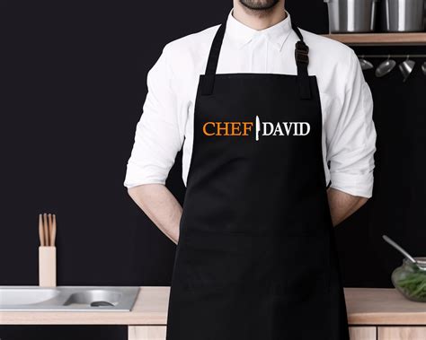Personalized Chef Apron Custom Chef Apron Personalized Kitchen Apron