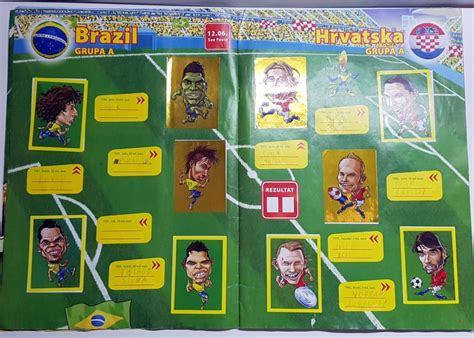 Sport Nogomet Album SliČice Brazuka 2014 Pun Kompletno Je Izljepljen