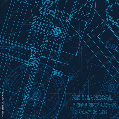 Technical Cyberspace Corporate Identity Blueprint Vector Engineering