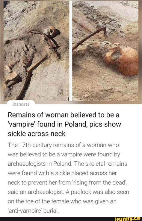 Inshorts Remains Of Woman Believed To Be A Vampire Found In Poland