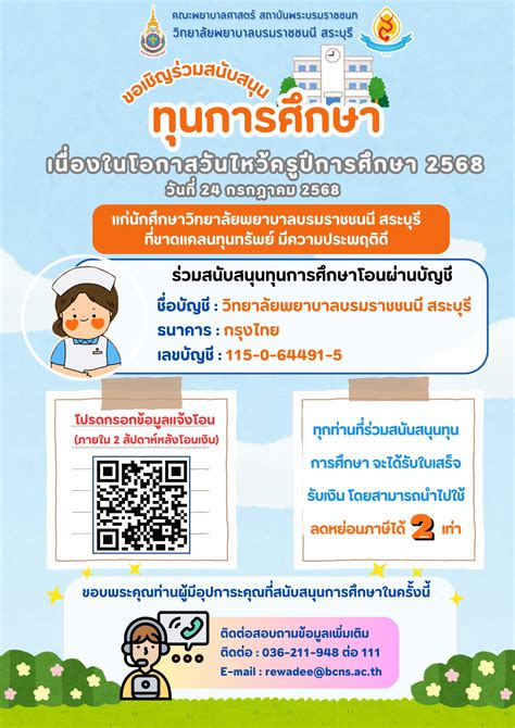 🎉🎉🎉 งานประชาสัมพันธ์ วิทยาลัยพยาบาลบรมราชชนนี สระบุรี Facebook