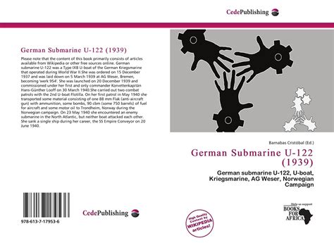 German Submarine U-122 (1939), 978-613-7-17953-6, 6137179532 ,9786137179536