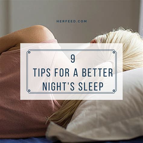 9 Tips For A Better Nights Sleep