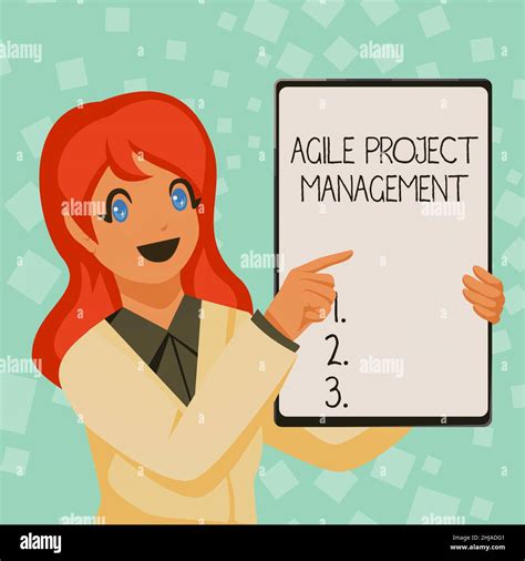 writing displaying text agile project management business approach
