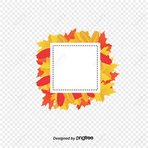 가을 일러스트 문자 테두리화려한아름다운레트로 Png 일러스트 무료 다운로드 Lovepik