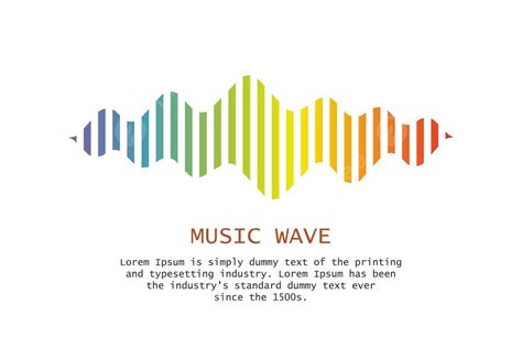 Music Wave Player Logo Colorful Equalizer Element Design Abstract