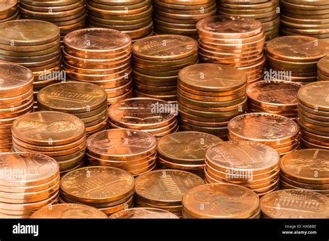 Stack Of 100 Pennies