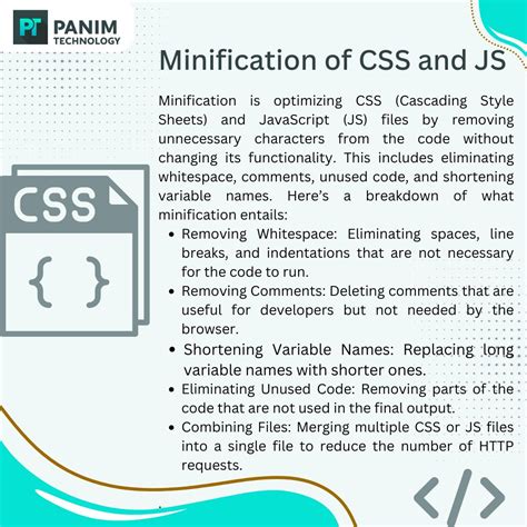 How Can Minifying Css And Js Give Your Website A Speed Boost Panim Technology