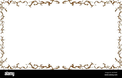 Brown Color Abstract Illustration Background Frame Border Texture