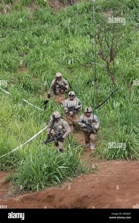 Us Soldiers With The 3rd Brigade Combat Team 25th Infantry Division