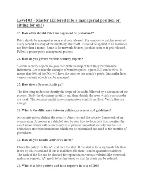 l3 interview questions pdf security computer security