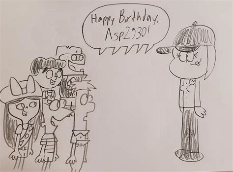 Phineas Ferb And Friends Say Hbd To Asp2930 By Patricksiegler1999 On