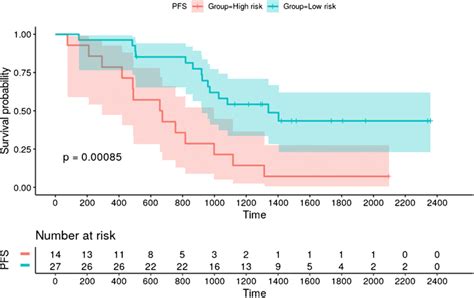 Example Of A Kaplan Meier Curve Calculated Over The Test Dataset For