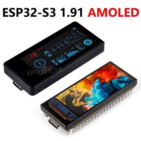 Esp32 S3 191 Inch Display Amoled Screen Arduino Lvgl Sd Port Qmi8658c