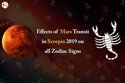 Effects Of Mars Transit In Scorpio 2019 On All Moon Signs