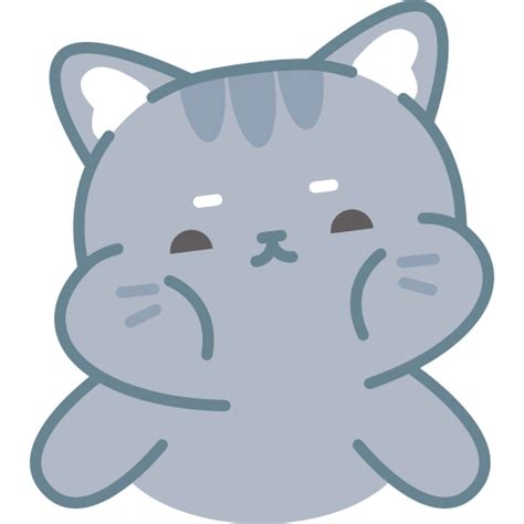 Tonsils Tomomi The Cat Lineal Color Sticker Freepik