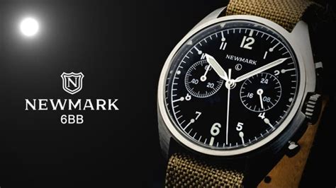 Newmark 6bb Raf Chronograph Flies British Flag For Military Aviation